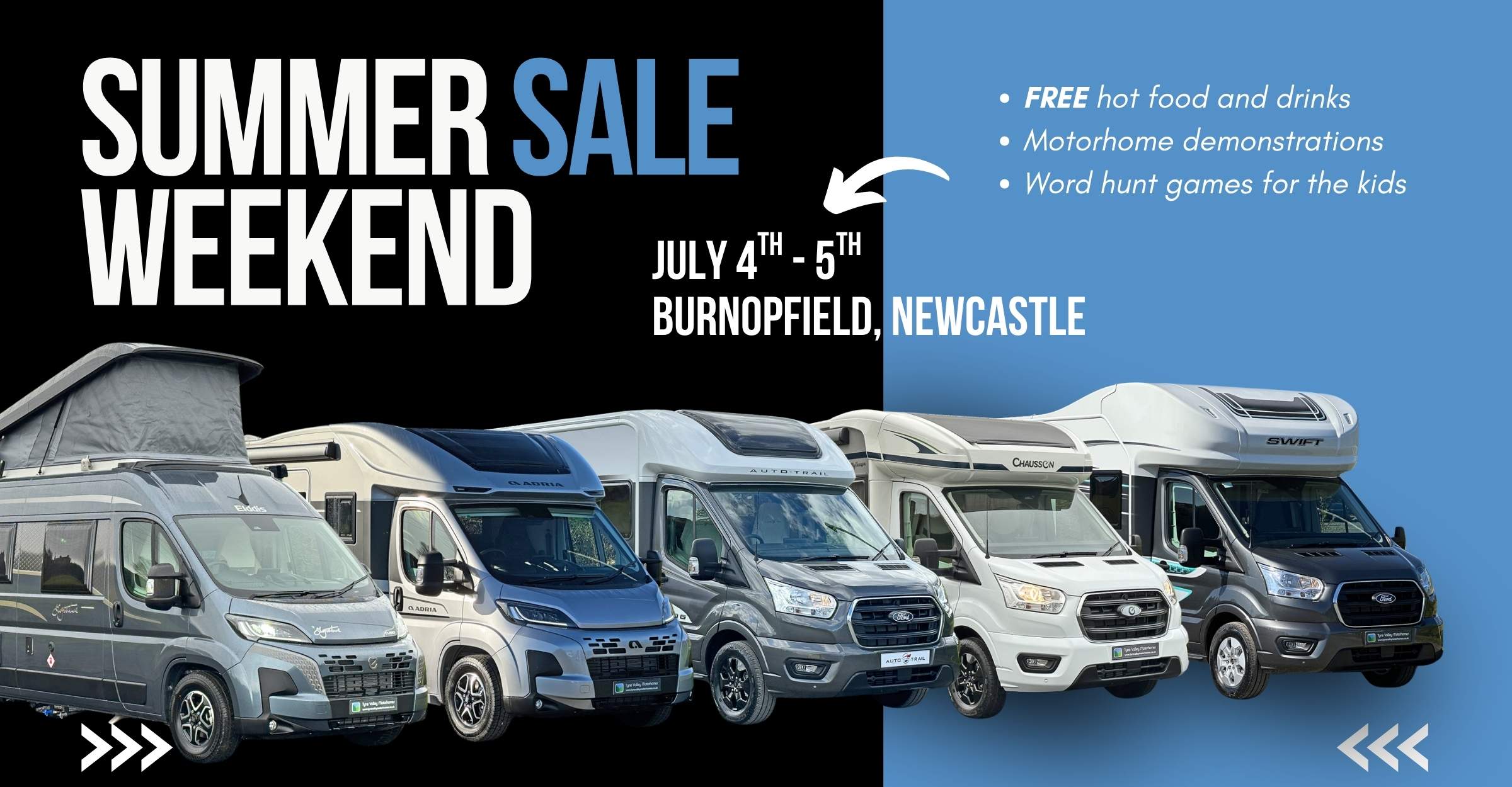 New & Used Motorhomes | Tyne Valley Motorhomes
